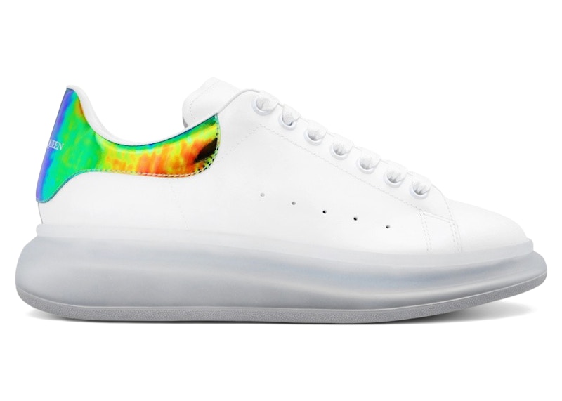 Alexander McQueen Oversized White Iridescent Tab Men's - 610812 WIBS1 ...