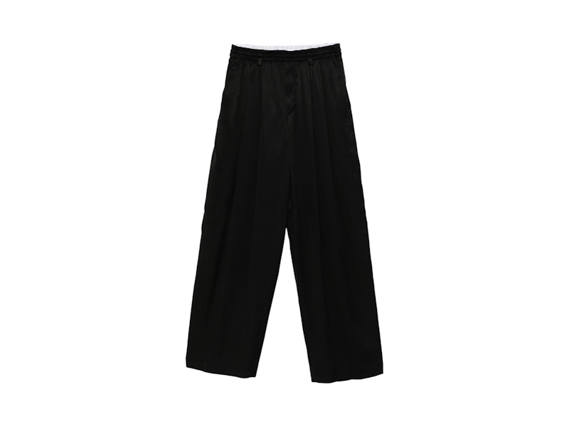 Alexander Wang Turned Down Elastic Waistband Trousers Black - JP Alexander Wang Turned Down Elastic Waistband Trousers Black - JP
