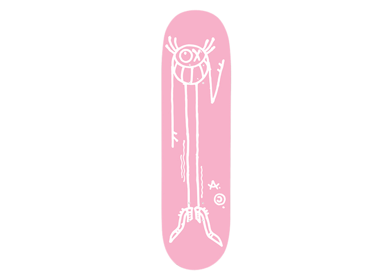 Andre Saraiva Pink Drip Skateboard Deck - FW20 - US