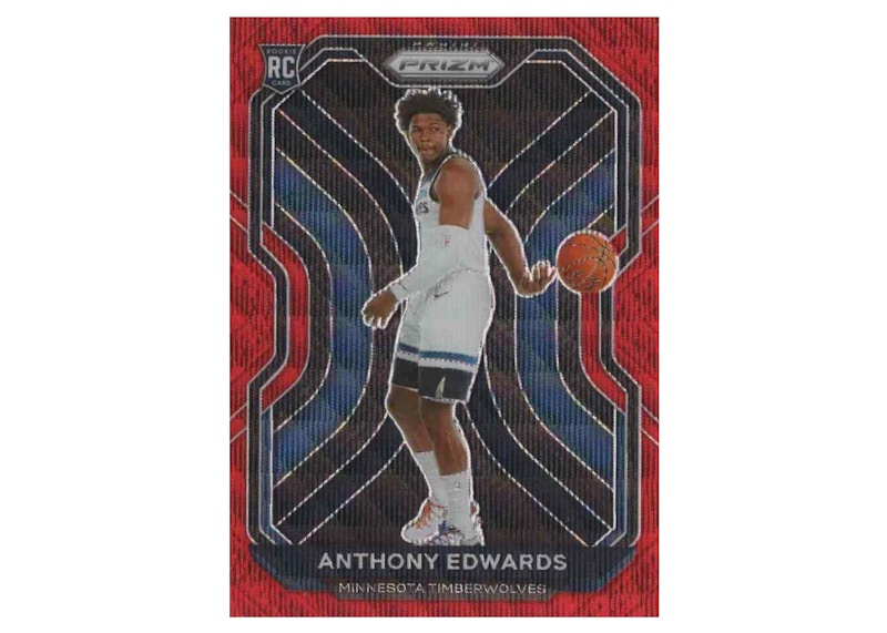 Anthony Edwards 2020 Panini Prizm Rookie Ruby Wave #258 (Ungraded ...