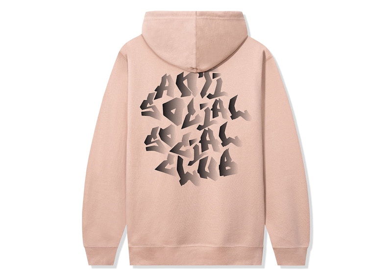 Anti Social Social Club Cry Out Loud Hoodie Dusty Pink Men's - SS24 - US