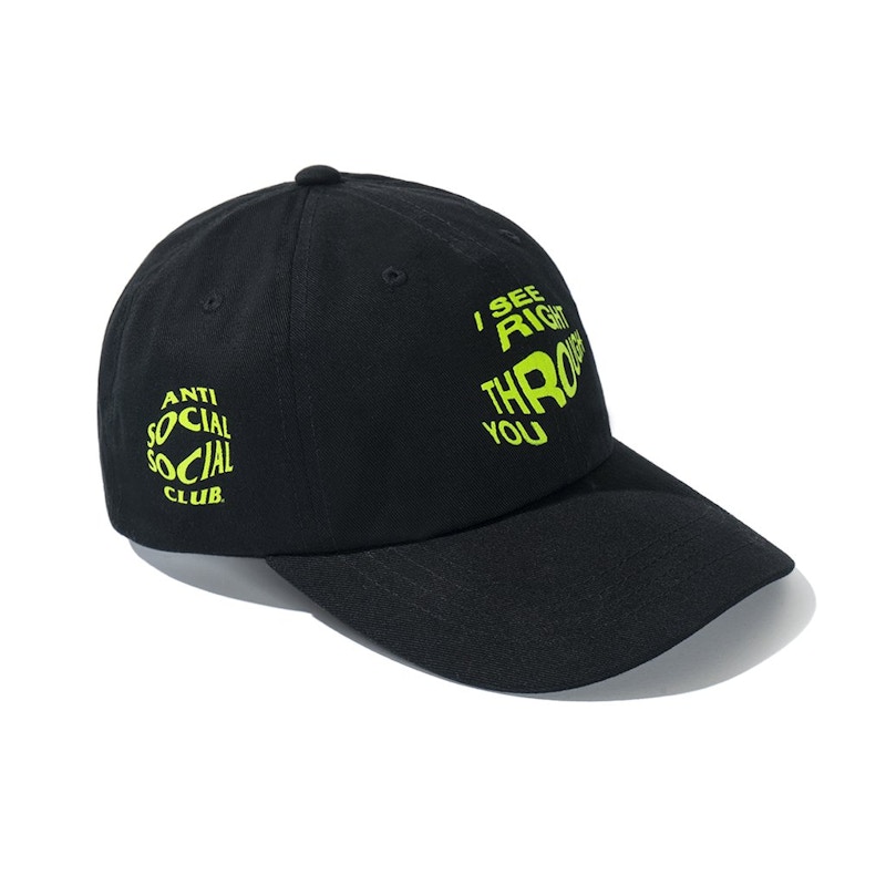 Anti Social Social Club Crystal Clear Cap Black - FW20 - US