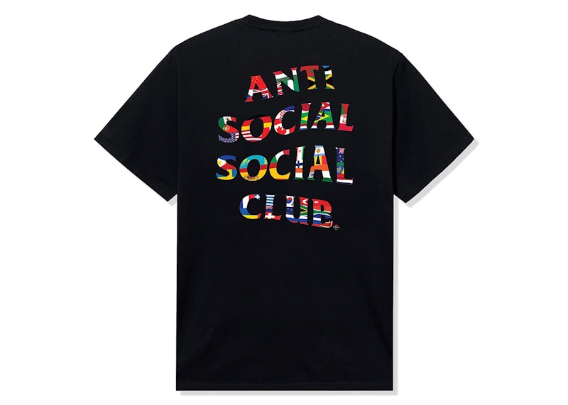 Anti Social Social Club Flag Collage Tee Black Men's - SS24 - US