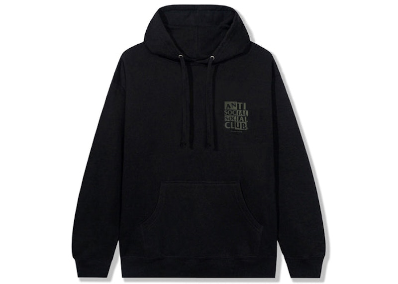 Anti Social Social Club Muted Hoodie Black Men's - SS22 - US