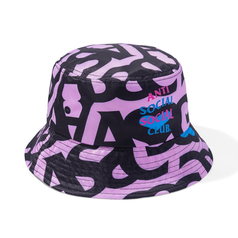 Anti Social Social Club Negative Space Bucket Cap Pink - FW22 - US