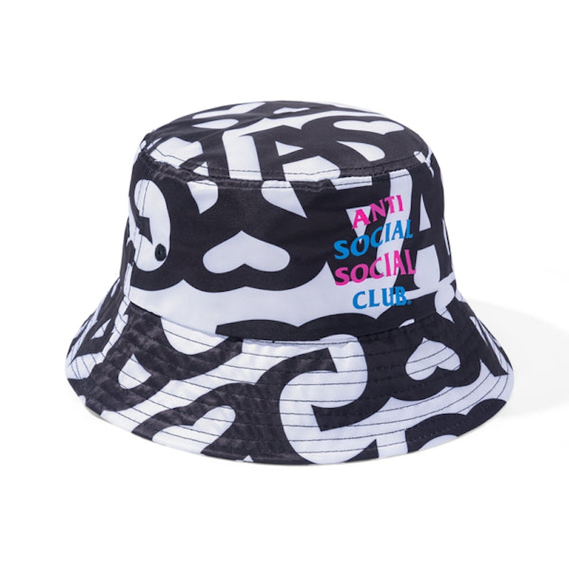 Anti Social Social Club Negative Space Bucket Cap White - FW22 - US