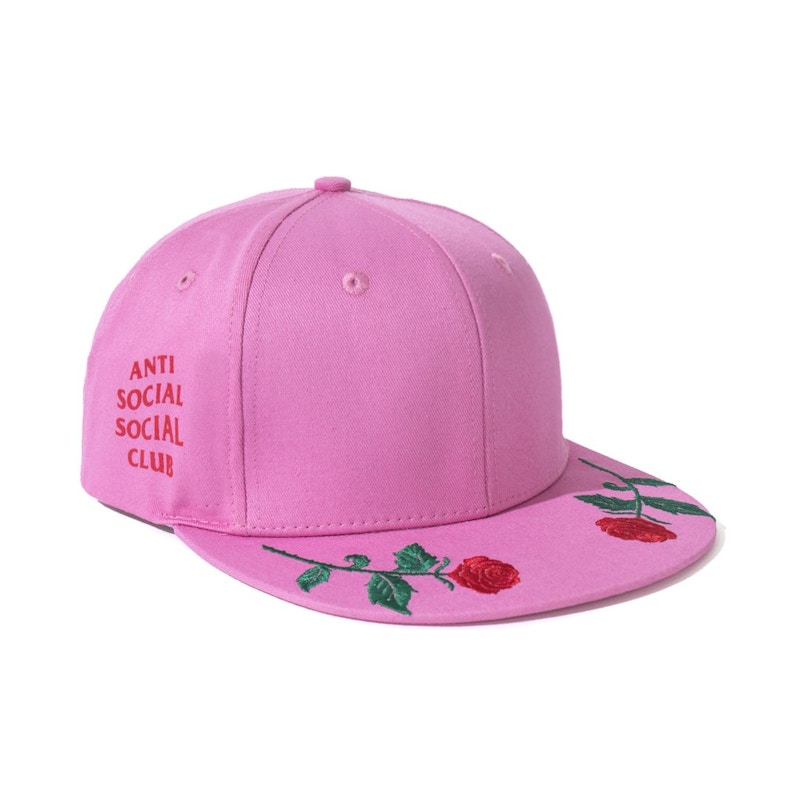 Anti Social Social Club Roses Are Red Cap (FW19) Pink - FW19 - FR