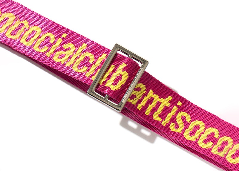 Anti Social Social Club See Right Thru Me Belt Pink - FW22 - US