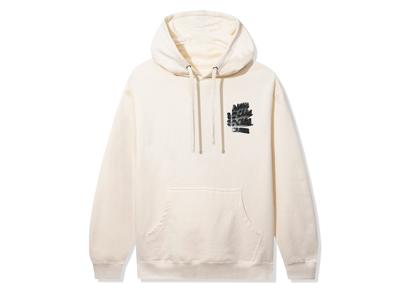 Anti Social Social Club Unbearable Hoodie Bone Men's - SS24 - US