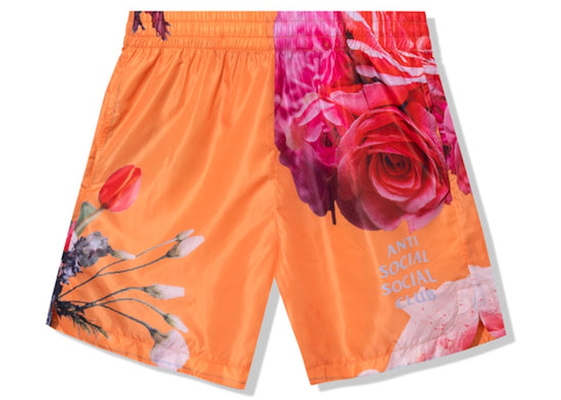 Anti Social Social Club Water Bored Swim Short Orange Men's - SS22 - US