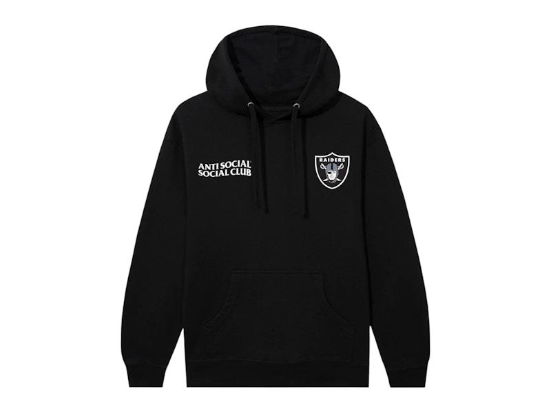 Anti Social Social Club x Las Vegas Raiders Team Hoodie Black Men's ...