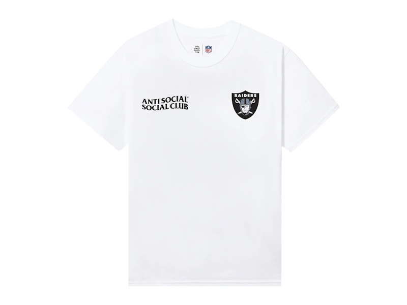 Anti Social Social Club x Las Vegas Raiders Team Tee White Men's - FW25 ...