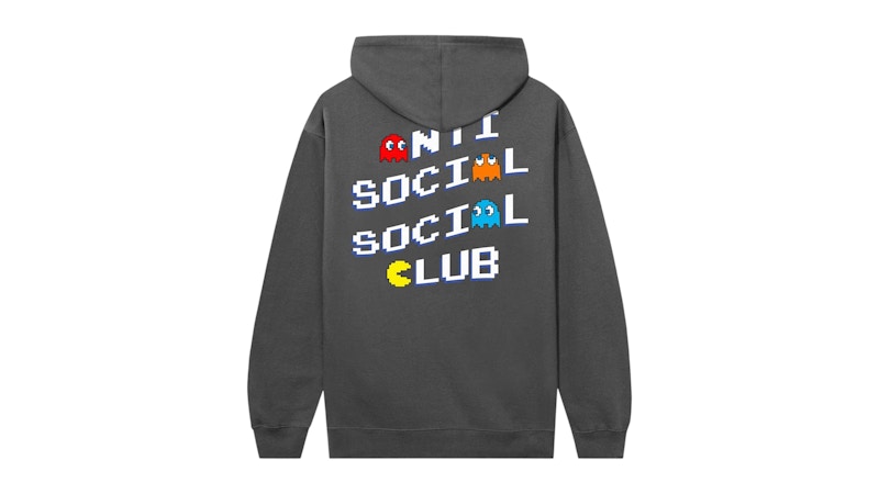 Anti Social Social Club x PAC-MAN Pixel Hoodie Charcoal Men's - FW25 - US