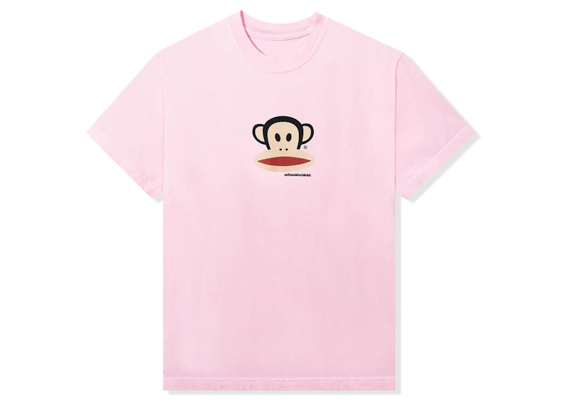 Anti Social Social Club x Paul Frank Youth Logo Tee Pink Kids' - FW22 - US