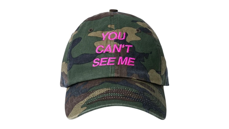 Anti Social Social Club x WWE You Can't See Me Cap Camo Men's - SS25 - US