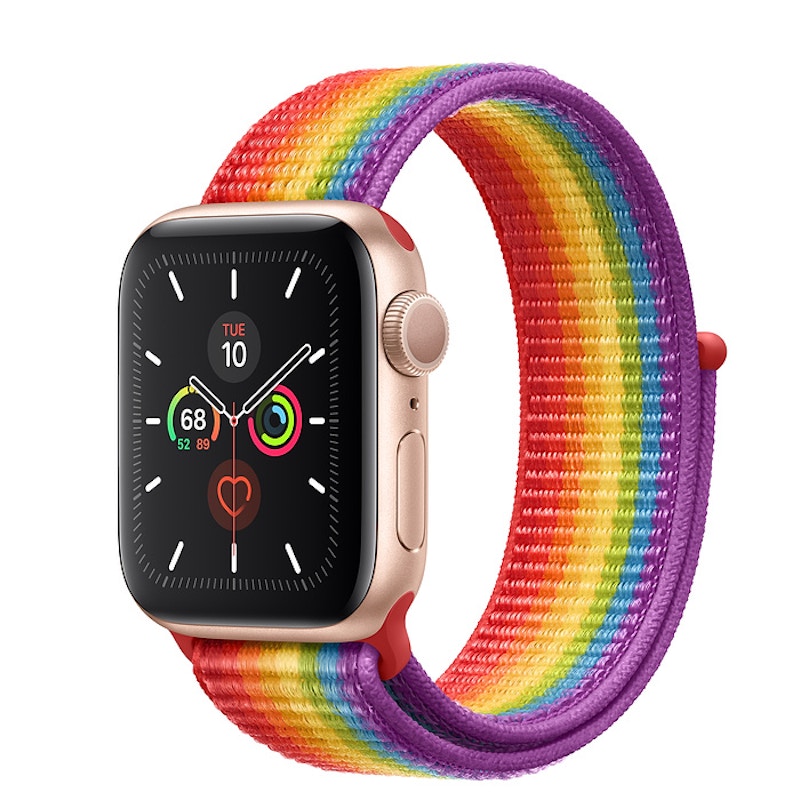 Apple Watch Series 5 GPS 40mm Gold Aluminum with Pride Sport Loop A2092 ...