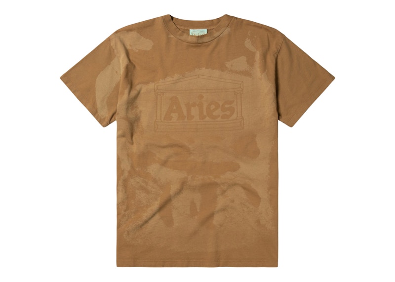 Aries Sunbleached Mega Temple Tee Camel - FW22 - US