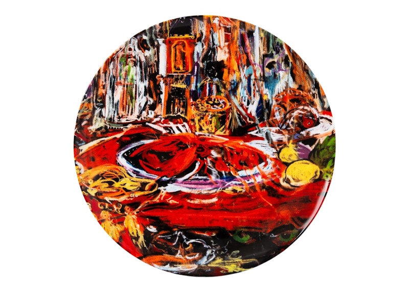 Artist Plate Project x Brain Calvin Waiting Woman in Hand Plate ...