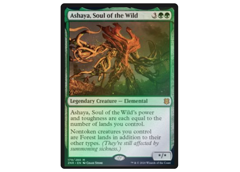 Ashaya, Soul of the Wild (Foil) Magic: The Gathering TCG Zendikar ...