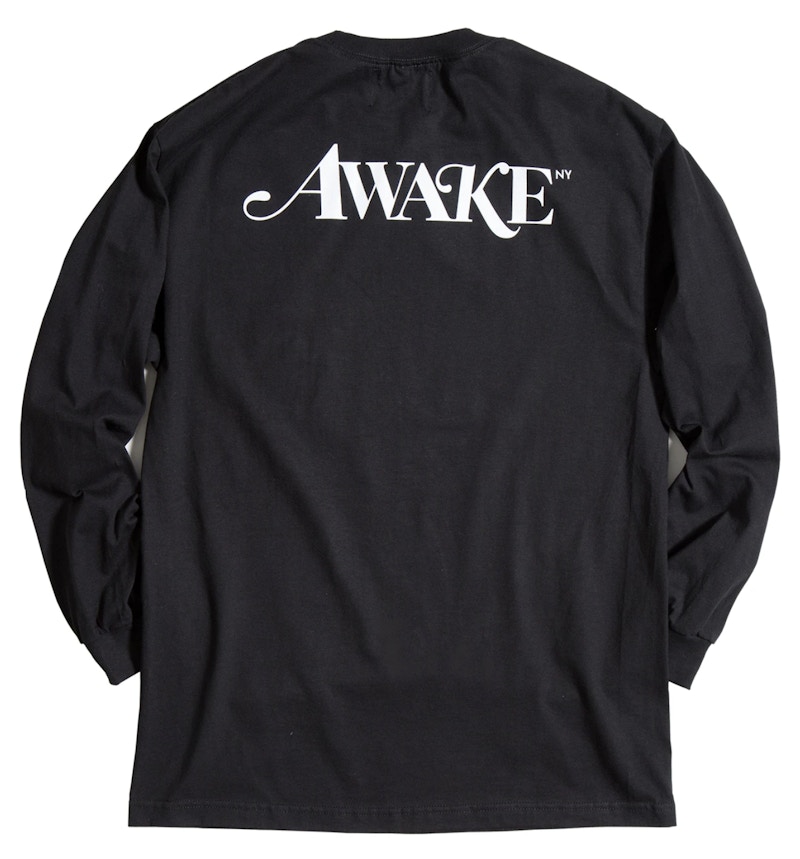 Awake Classic Logo L/S Tee Black Men's - US