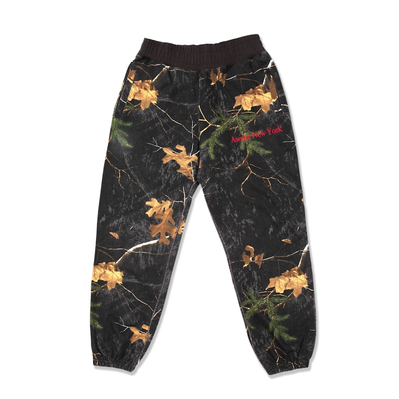 Awake Classic Outline Logo Paneled Embroidered Sweatpant Real Tree - FW20