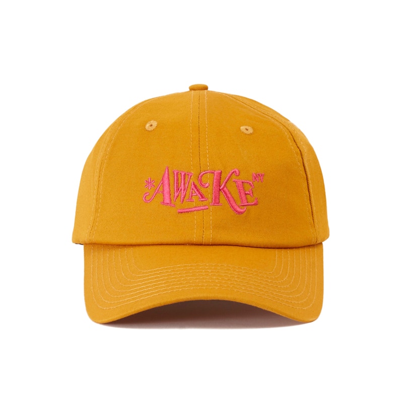 Awake Distorted Logo Dad Cap Mustard - SS19 - GB