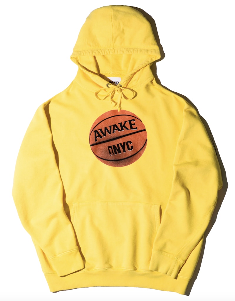 Awake Hoop Hoodie Yellow Men's - US