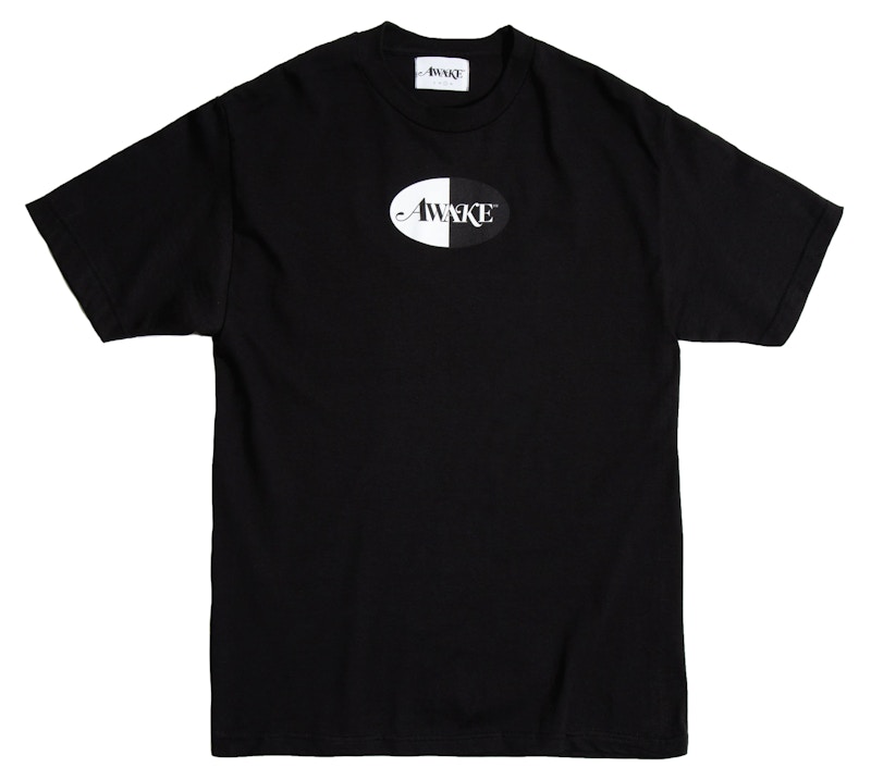 Awake Split Logo Tee Black Men's - US
