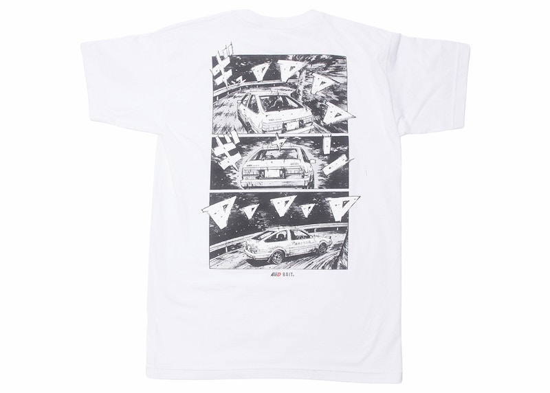 BAIT x Initial D How To Drift Tee White Men's - FW23 - US
