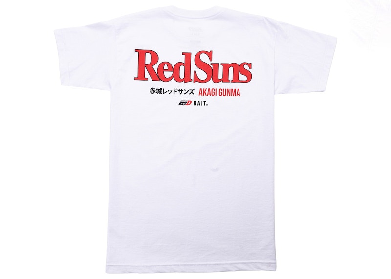 BAIT x Initial D Red Suns Tee White Men's - FW23 - US