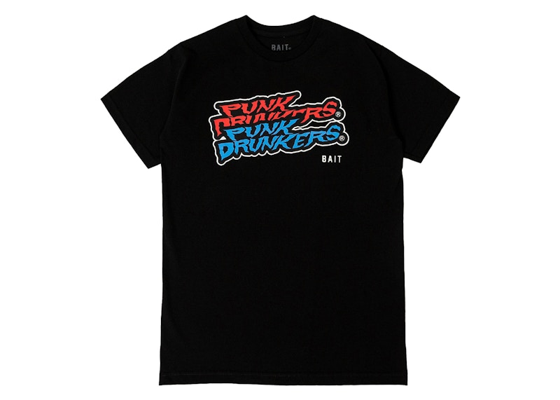 BAIT x Punk Drunkers Skateboard Tee Black Men's - SS24 - US