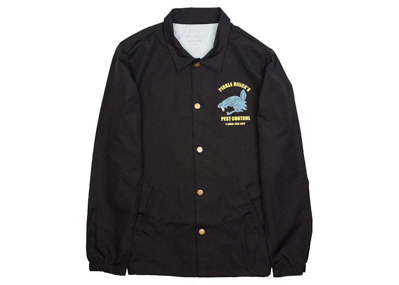 BAIT x Rick And Morty Pickle Rick Coaches Jacket Black Men's - FW22 - US