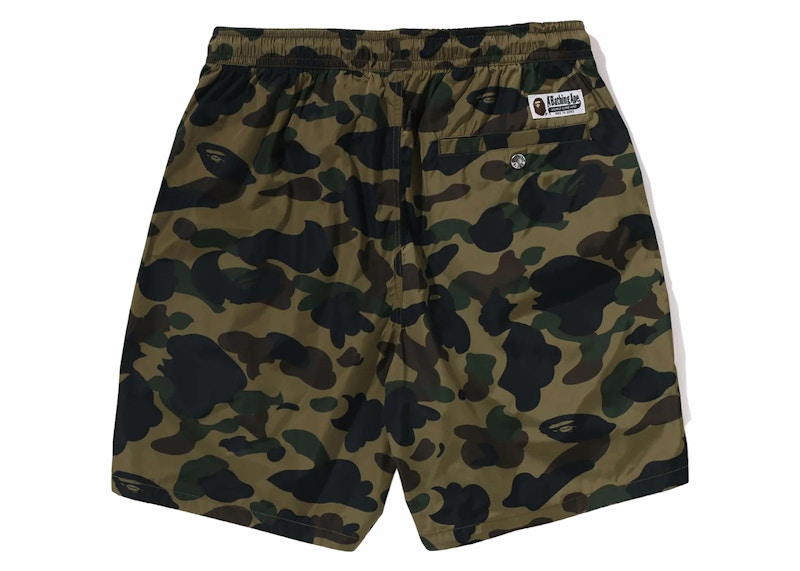 BAPE 1st Camo Beach Shorts (SS24) Green Men's - SS24 - US