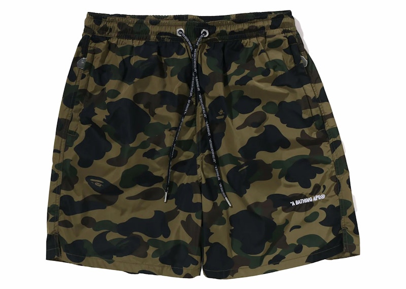 BAPE 1st Camo Beach Shorts (SS24) Green Men's - SS24 - US
