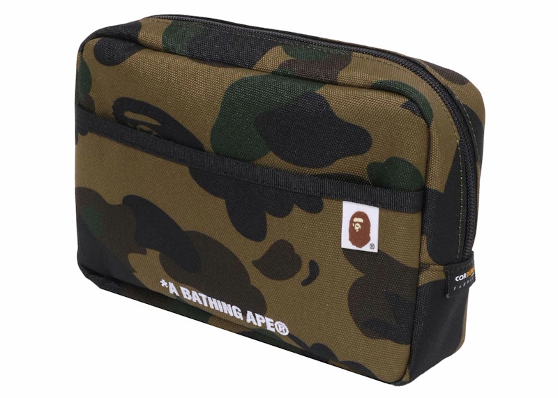 BAPE 1st Camo Cordura Multi Pouch Green - SS24 - US