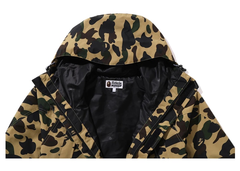 BAPE 1st Camo Snowboard Jacket Yellow Men's - FW23 - US