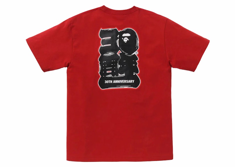 BAPE 30th Anniversary III Tee Red Men's - FW23 - US