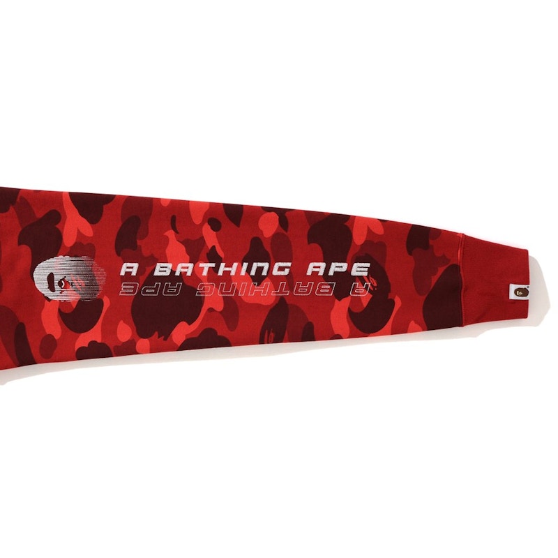 BAPE A Bathing Ape Color Camo Crewneck Red Men's - US