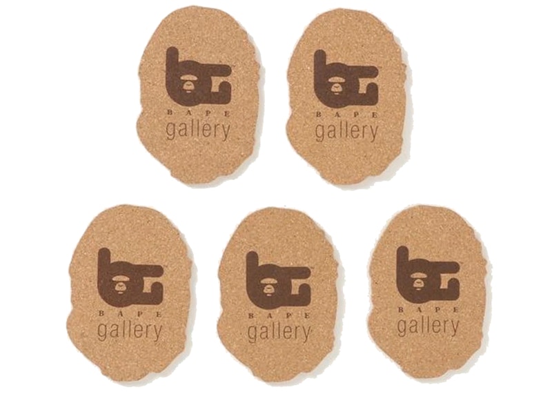 BAPE A Bathing Ape Gallery Cork Coaster Brown - SS22 - US