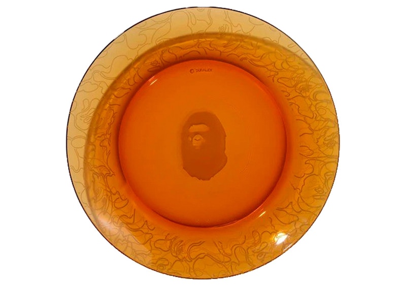 BAPE A Bathing Ape Neon Camo Glass Plate Orange Men's - SS24 - US