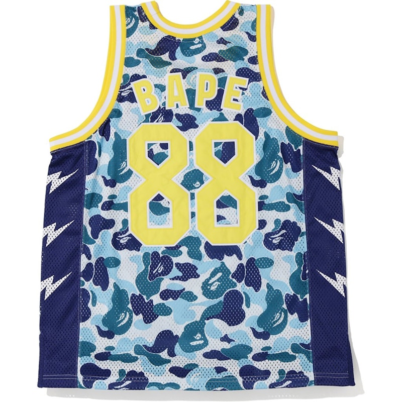 BAPE ABC Basketball Tank Top Blue Men's - FW19 - US