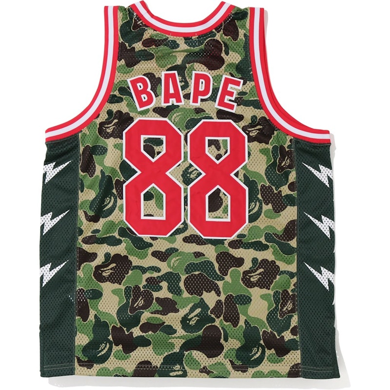 BAPE ABC Basketball Tank Top Green Men's - FW19 - US