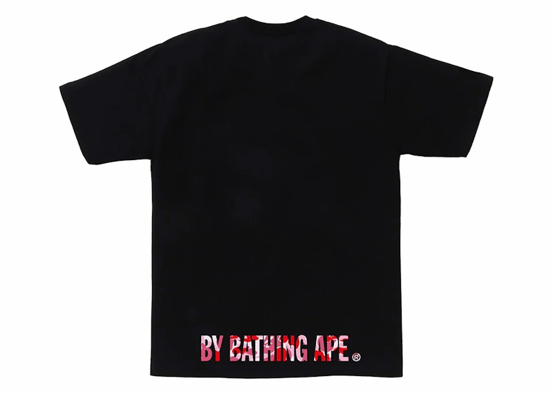 BAPE ABC Camo Ape Face Tee Black/Pink Men's - SS24 - US