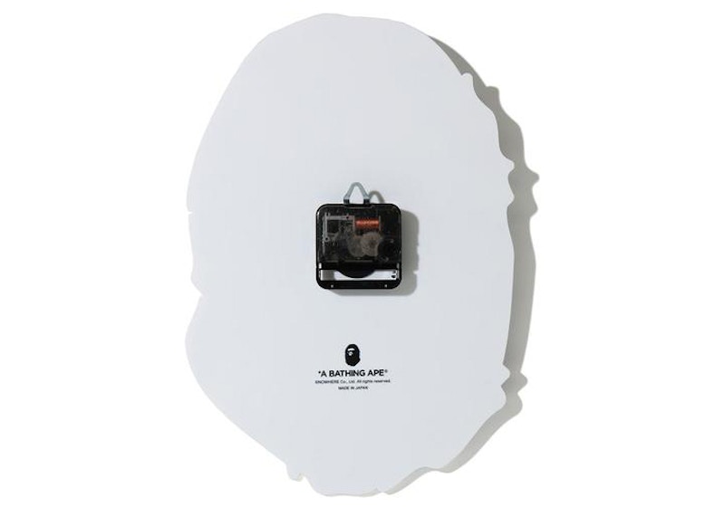 BAPE ABC Camo Ape Head Wall Clock Blue - SS21 - US