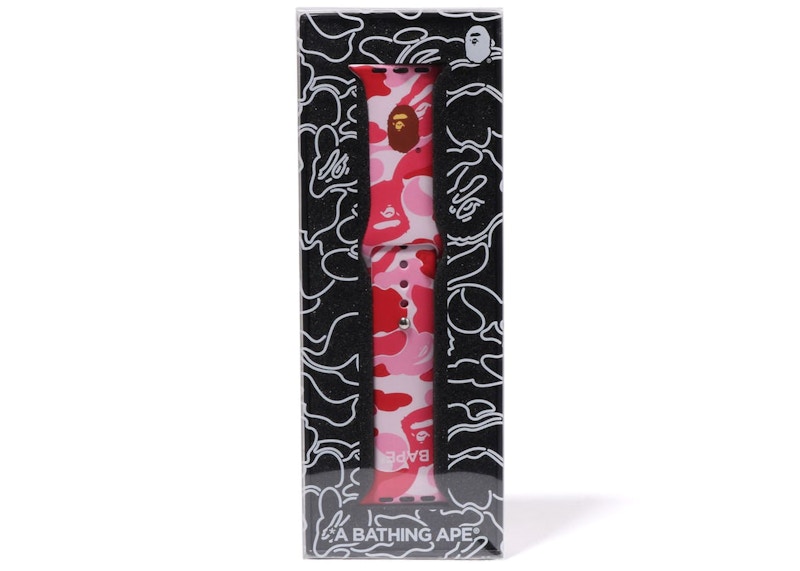 BAPE ABC Camo Apple Watch Band (41/45mm) Pink - FW22 - US