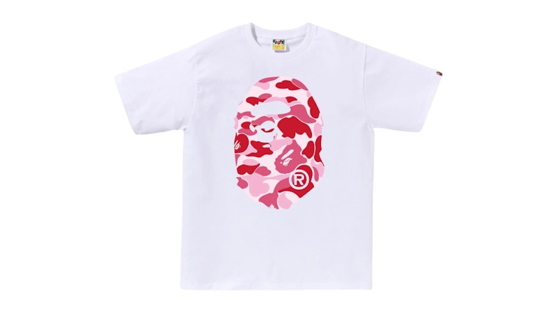 BAPE ABC Camo Big Ape Head Tee (FW25) White/Pink 남성 - FW25 - KR