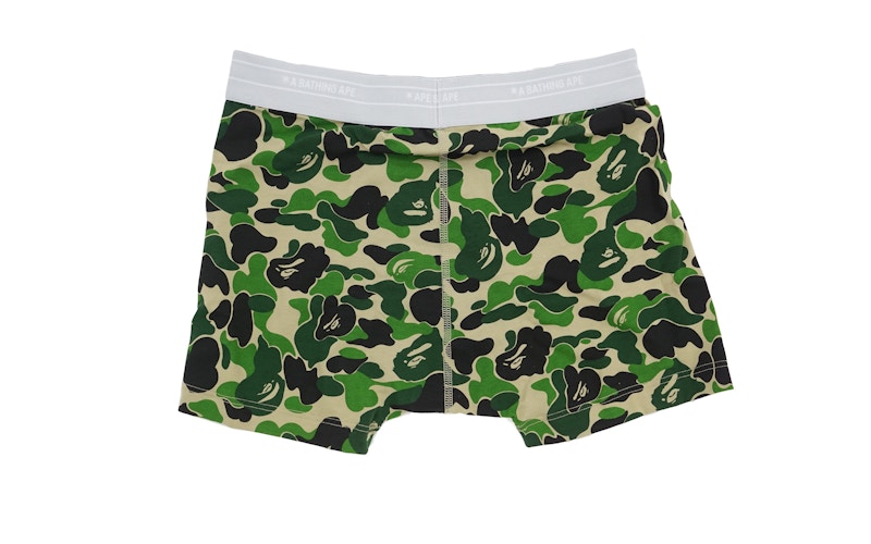 BAPE ABC Camo Boxer Trunks Green Men's - US