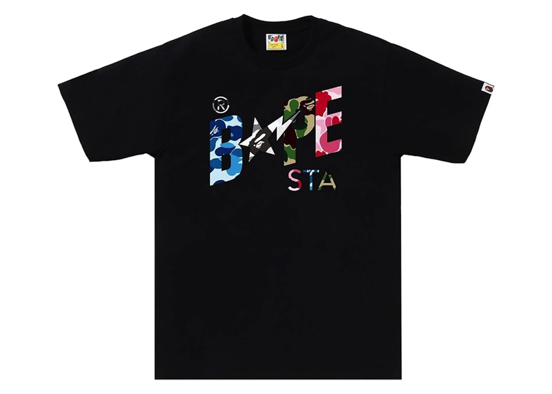 BAPE ABC Camo Crazy Bape Sta Logo Tee Black Men's - SS24 - US