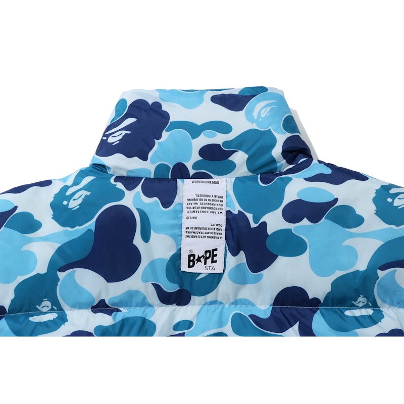 BAPE ABC Camo Down Jacket Blue Men's - FW19 - US