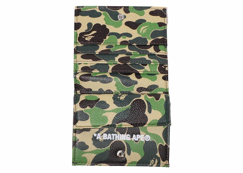 BAPE ABC Camo Mini Wallet Green Men's - SS24 - US